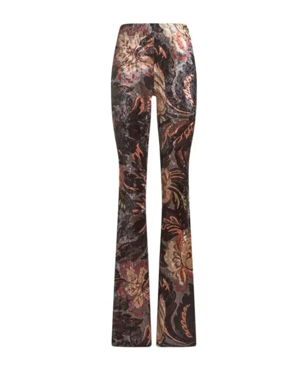 Etro Floral Printed Chenille Trousers