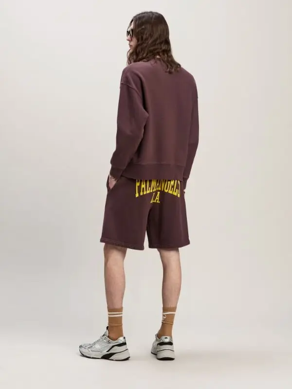 Palm Angels Logo Printed Elastic Waist Track Shorts