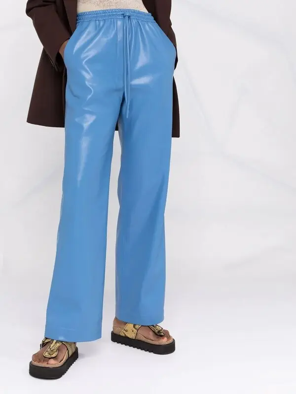 Nanushka Faux-leather Drawstring Waist Trousers