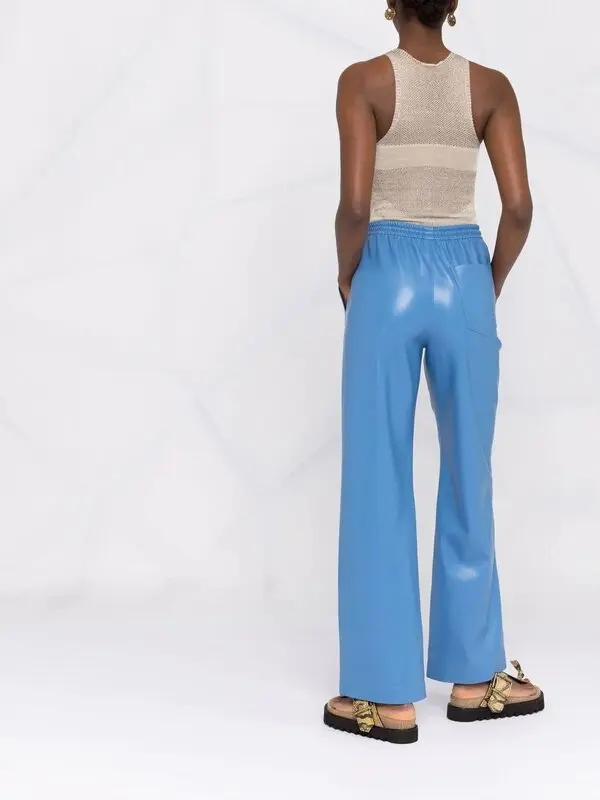 Nanushka Faux-leather Drawstring Waist Trousers