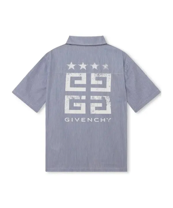 Givenchy 4g Striped Cotton Shorts Set