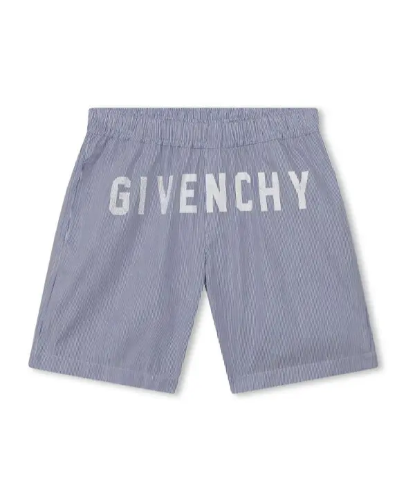 Givenchy 4g Striped Cotton Shorts Set