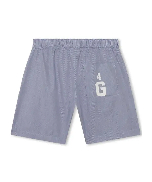 Givenchy 4g Striped Cotton Shorts Set