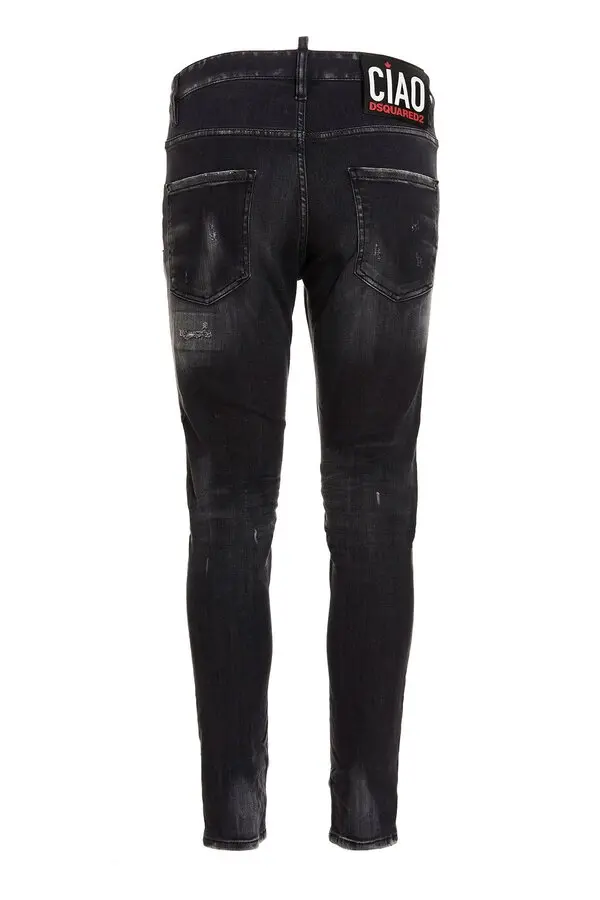 Dsquared2 Distressed Faded Skinny-fit Jeans