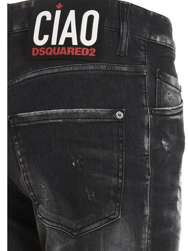 Dsquared2 Distressed Faded Skinny-fit Jeans