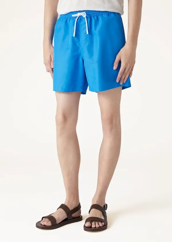 Loro Piana Elastic Waist-edge Beach Shorts