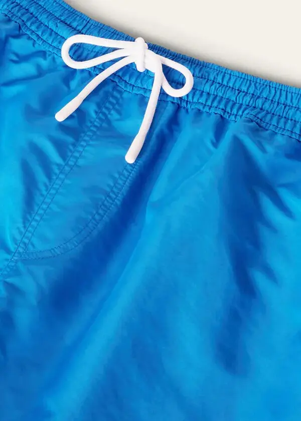 Loro Piana Elastic Waist Beach Shorts With Drawstring