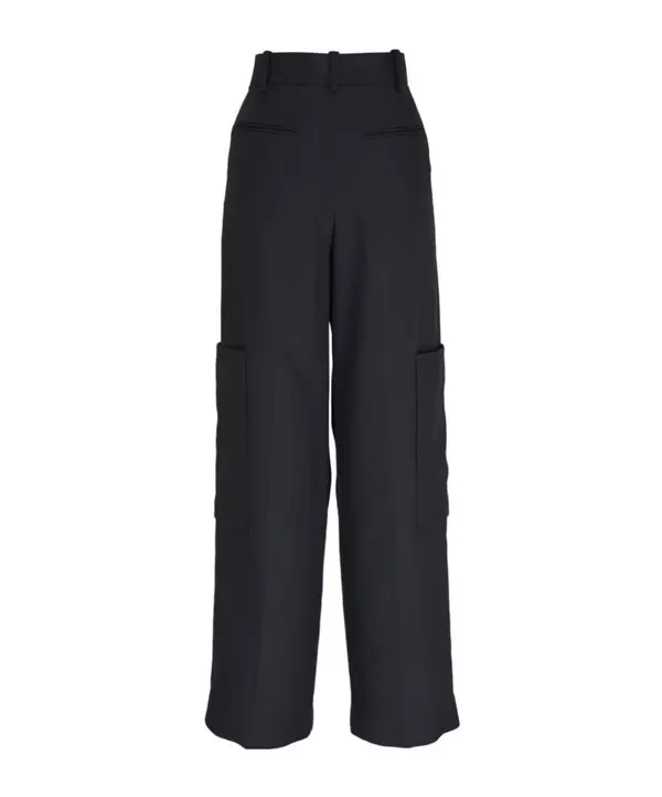 Khaite Caiton High-waisted Straight Leg Trousers