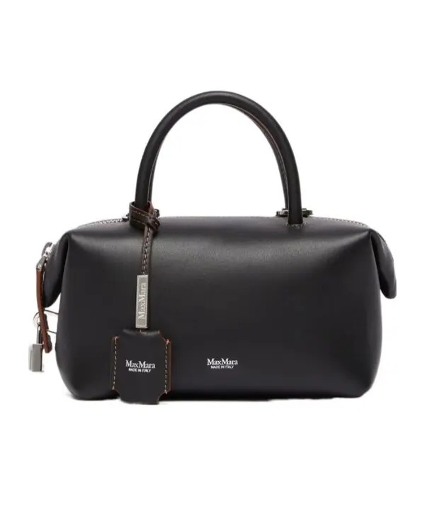 Max Mara Logo-print Leather Tote Bag