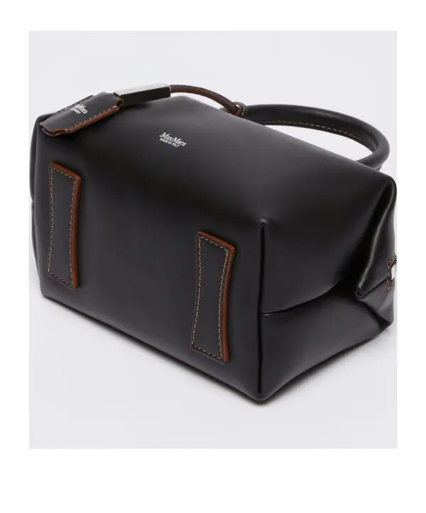 Max Mara Logo-print Leather Tote Bag