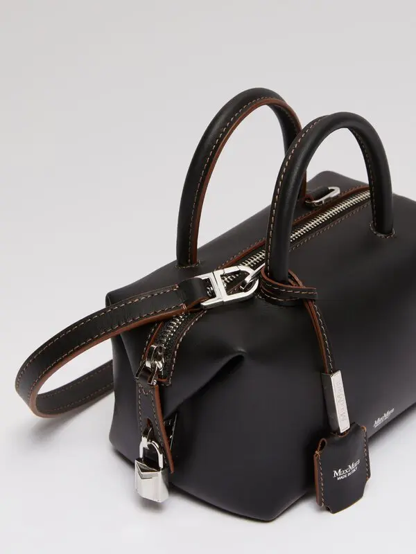 Max Mara Logo-print Leather Tote Bag