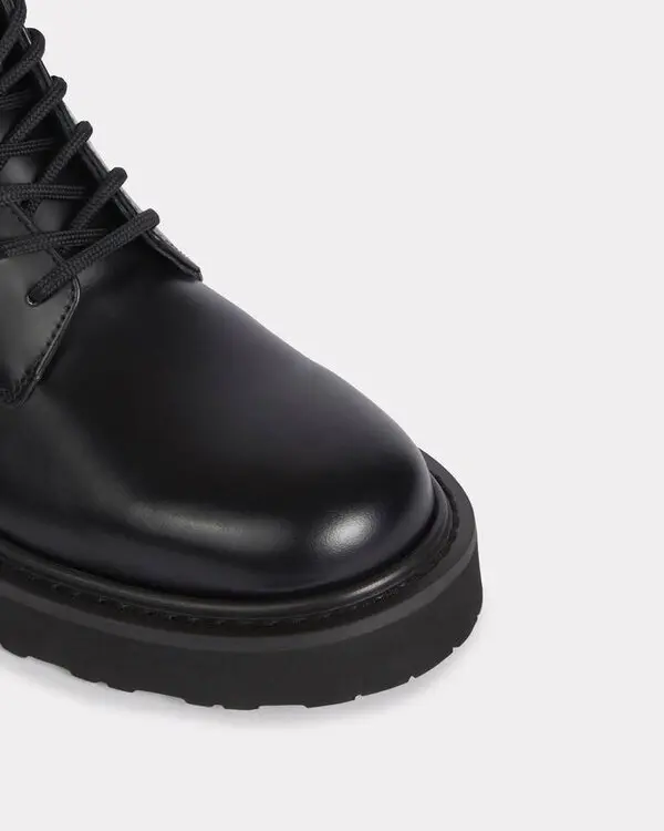 Kenzo Yukio" Leather Lace-up Boots