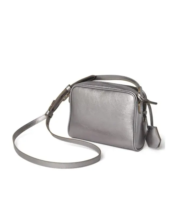Brunello Cucinelli Lamé Boston Crossbody Bag