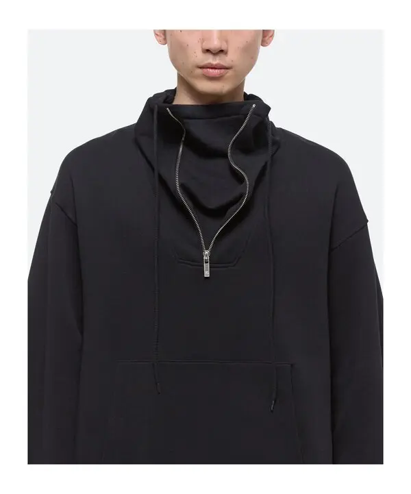 Helmut Lang Funnel Neck Drawstring Hoodie