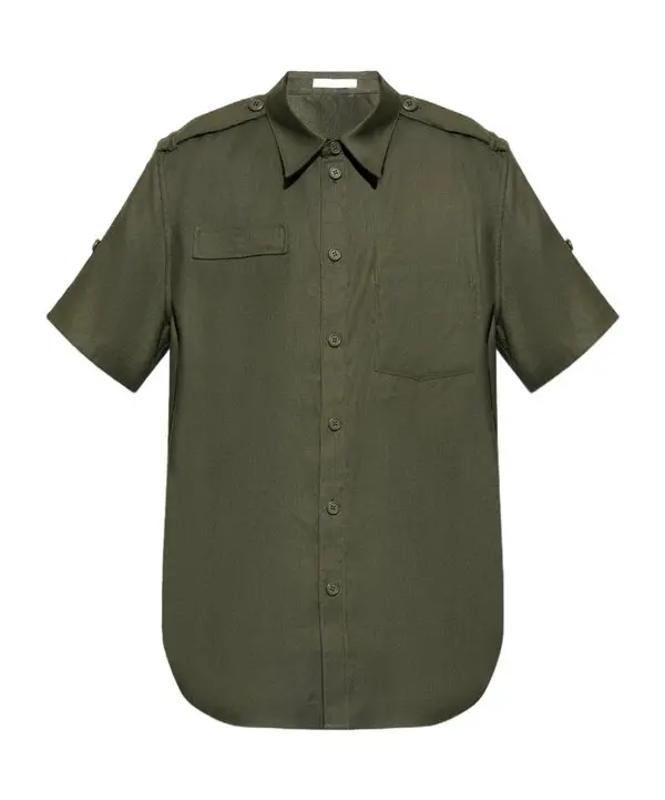 Helmut Lang Short Sleeved Epaulet Shirt