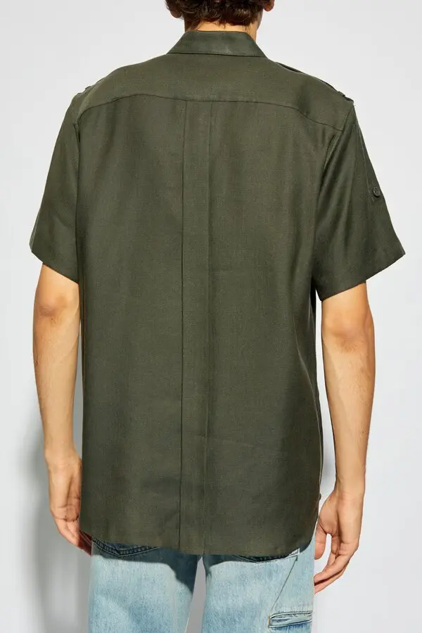 Helmut Lang Short Sleeved Epaulet Shirt