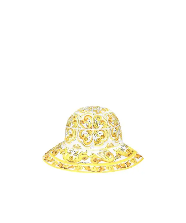 Dolce & Gabbana Majolica-print Cotton Cotton Bucket Hat