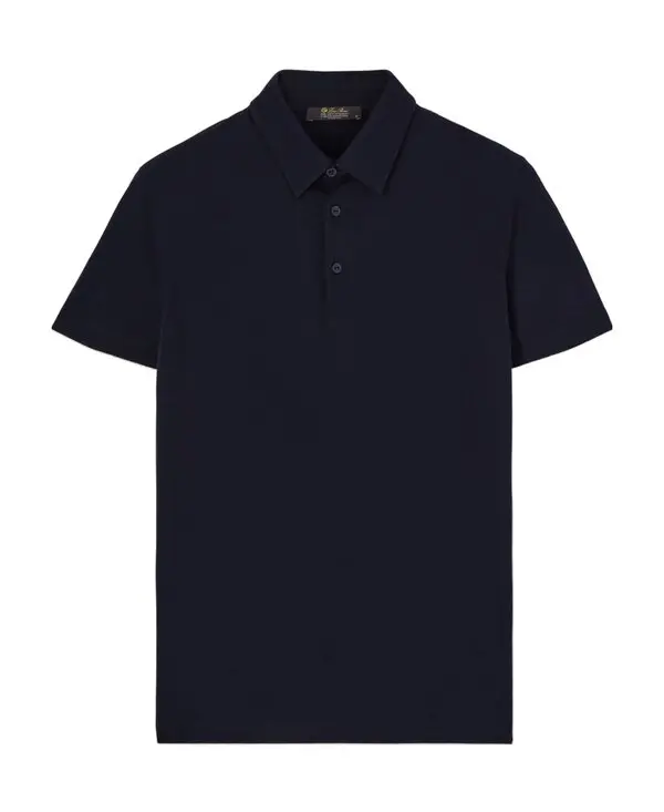 Loro Piana Short-sleeved Polo Shirt - Black