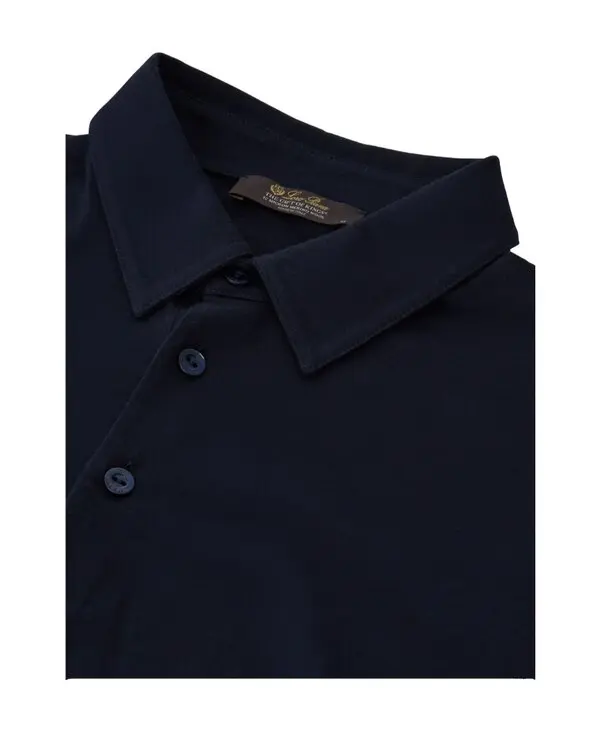 Loro Piana Short-sleeved Polo Shirt - Black