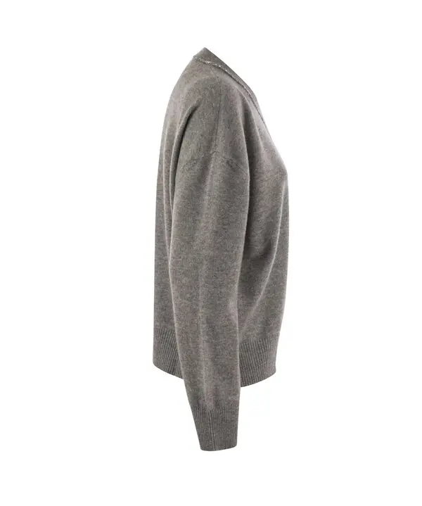 Fabiana Filippi V-neck Sequined Knit Jumper