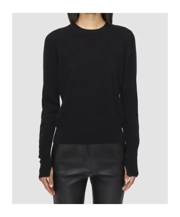 JOSEPH Light Pure Cashmere Round Neck Jumper - Black