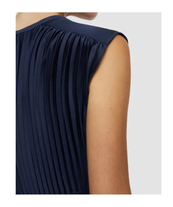 JOSEPH Volta Plissé Midi Dress