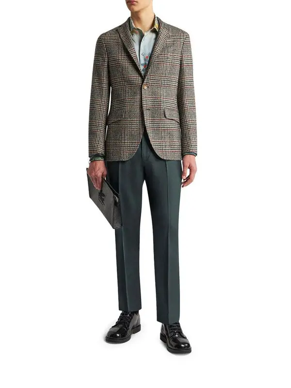 Etro Long-sleeved Checked Blazer