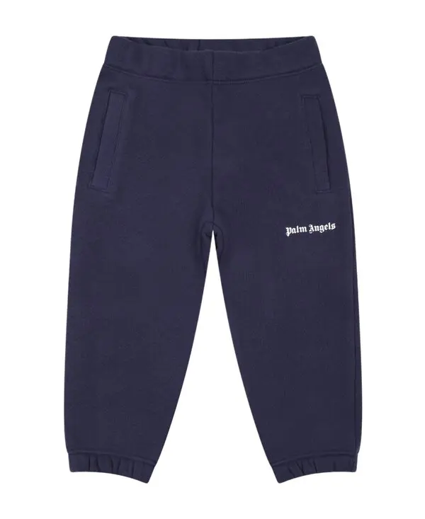 Palm Angels Logo Print Cotton Tracksuit Bottoms