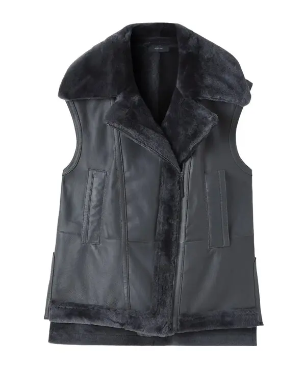 JOSEPH Side Zipper Vest