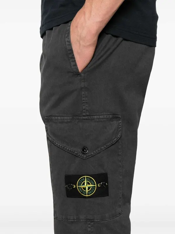 Stone Island Cargo Trousers With Compass Patch
