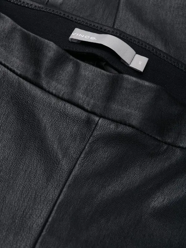 Vince Slim Fit Leather Trousers