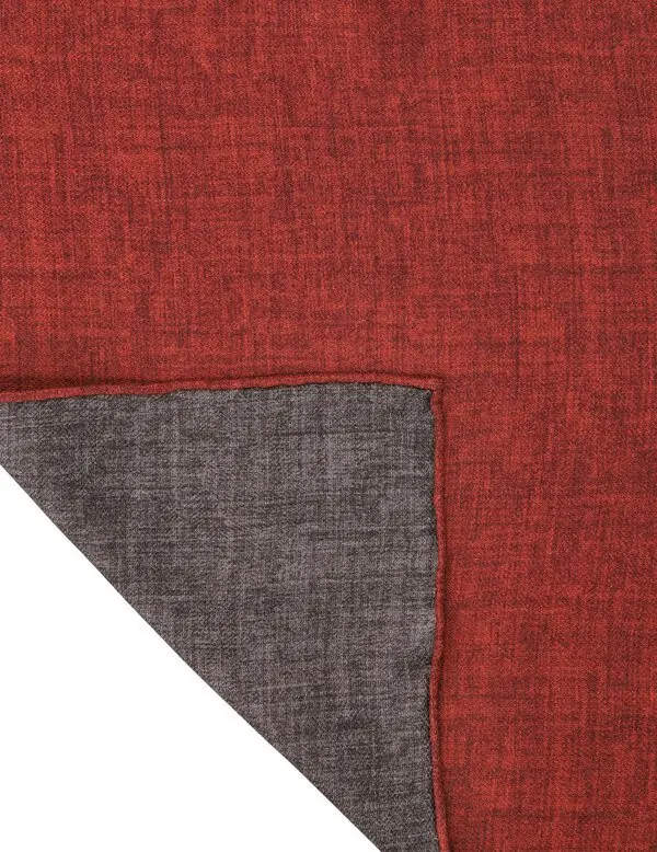 Brunello Cucinelli Logo Patch Finished Edge Pocket Square