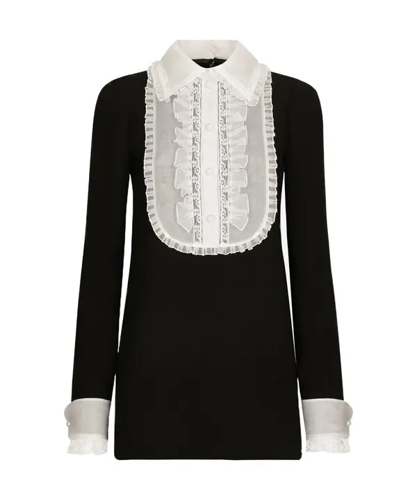Dolce & Gabbana Dolce Gabbana Ruffle Detailed Mini Dress
