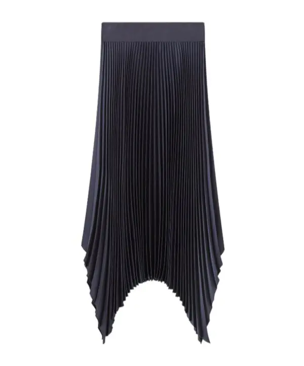 JOSEPH Ade Knit Weave Plissé Skirt