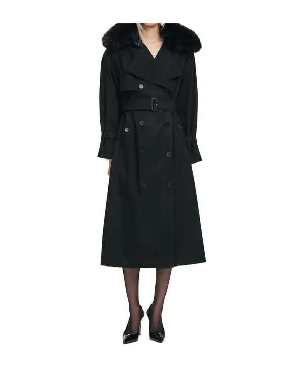 SELF-PORTRAIT Belted Trench Coat