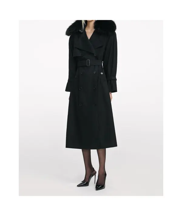 SELF-PORTRAIT Belted Trench Coat