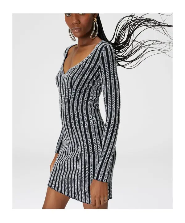 Missoni V-neck Sequin Embellished Mini Dress