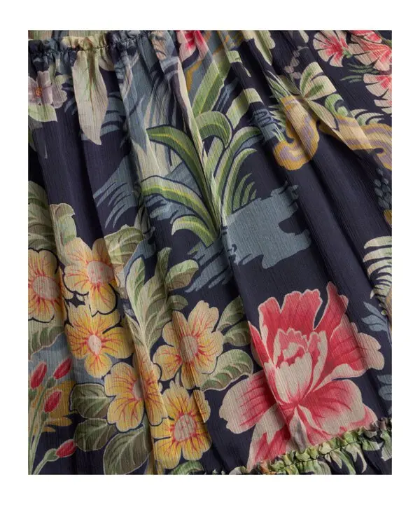 Etro Printed Silk Skirt