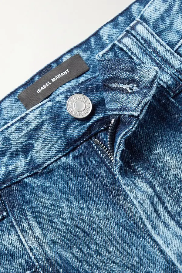 Isabel Marant Étoile Vokayo Acid Wash Cargo Jeans