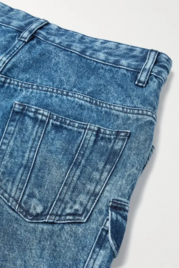 Isabel Marant Étoile Vokayo Acid Wash Cargo Jeans