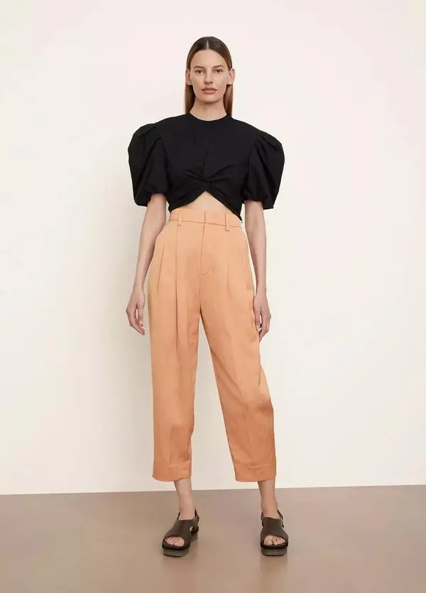 Vince Cropped Knot T-shirt