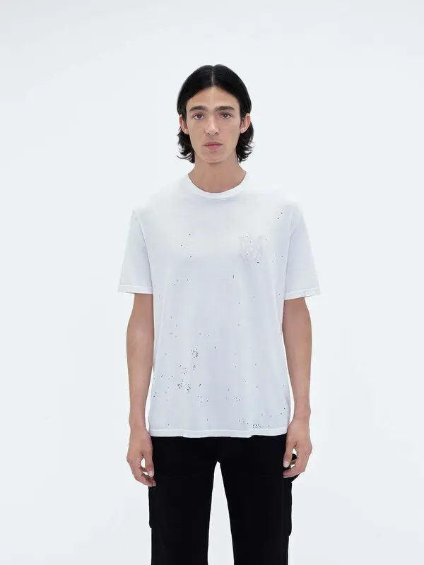 Amiri Logo Printed Crewneck T-shirt