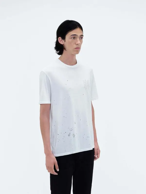 Amiri Logo Printed Crewneck T-shirt