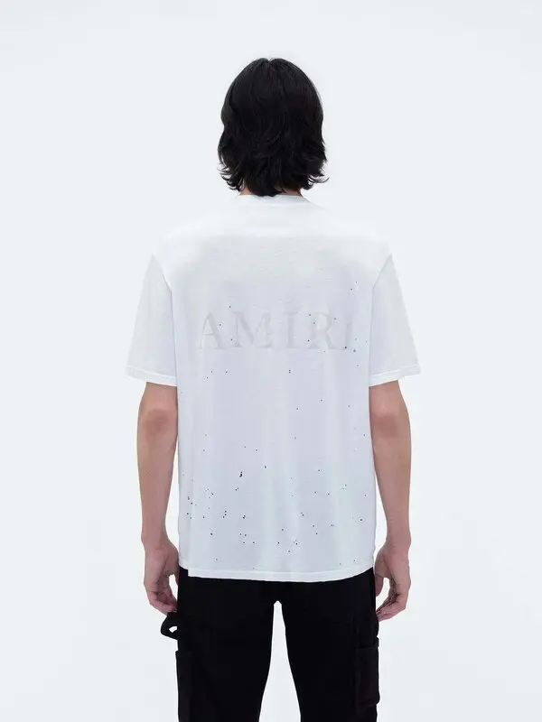 Amiri Logo Printed Crewneck T-shirt