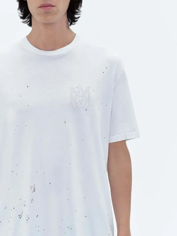 Amiri Logo Printed Crewneck T-shirt