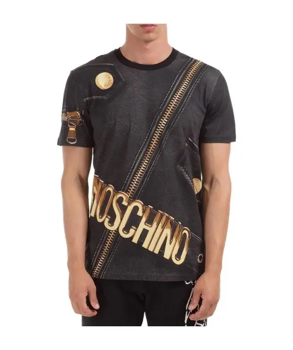 Moschino Logo Colour-block T-shirt
