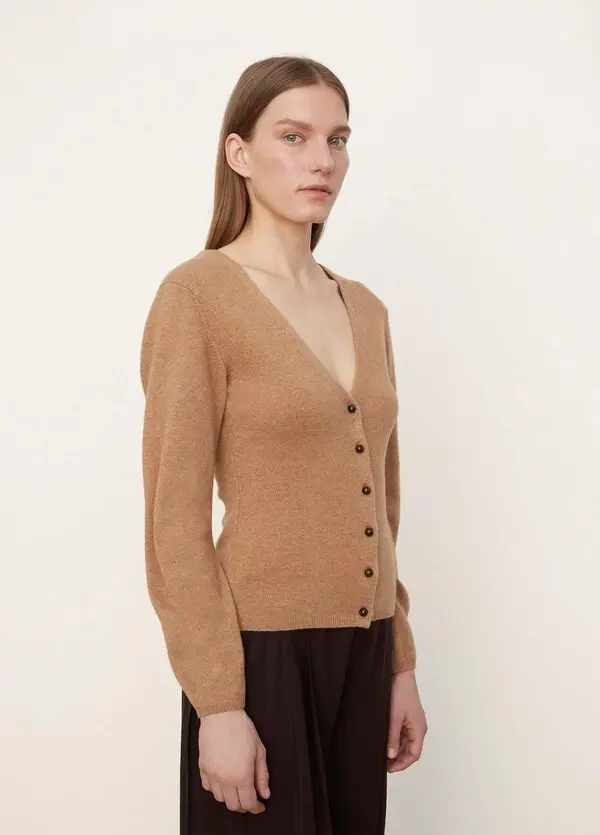 Vince Buttoned-up V-neck Knitted Cardigan