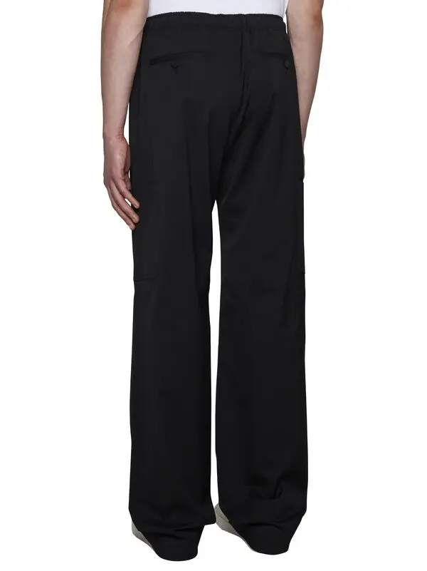 Palm Angels Straight Leg Drawstring Pants