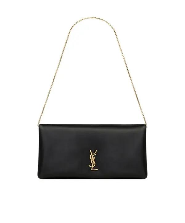 Saint Laurent Calypso Logo Plaque Mini Shoulder Bag
