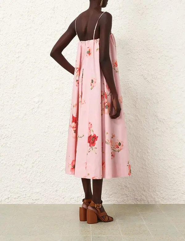 Zimmermann Lightburst Floral-print Midi Dress